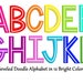 Scribble Letters, Boho Doodle Alphabet, PNG Bundle, Doodle Sublimation ...