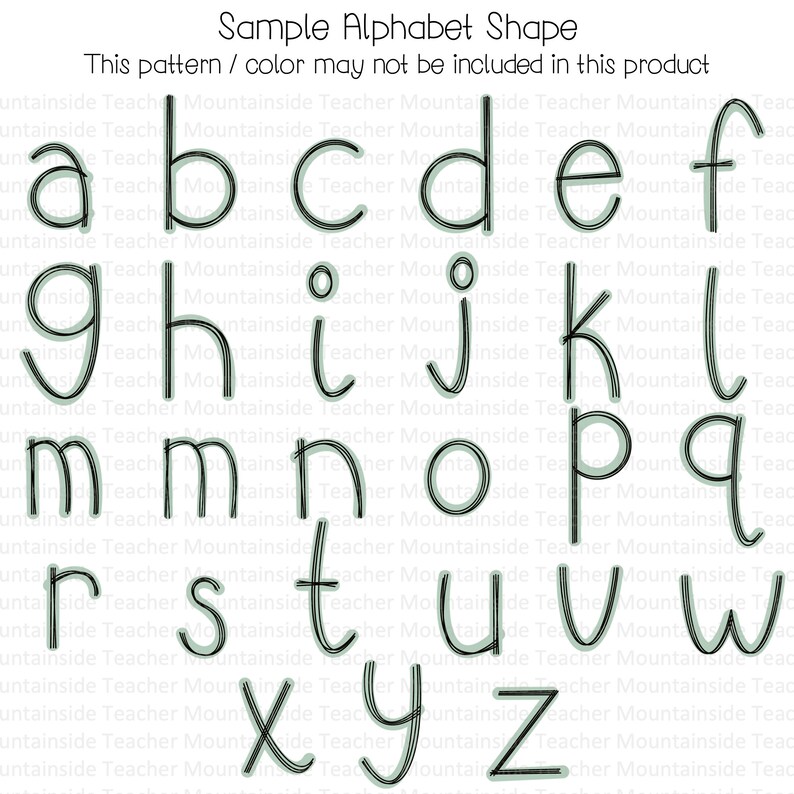 Maroon and Gray Scribble Doodle Alphabet PNG Bundle Doodle - Etsy