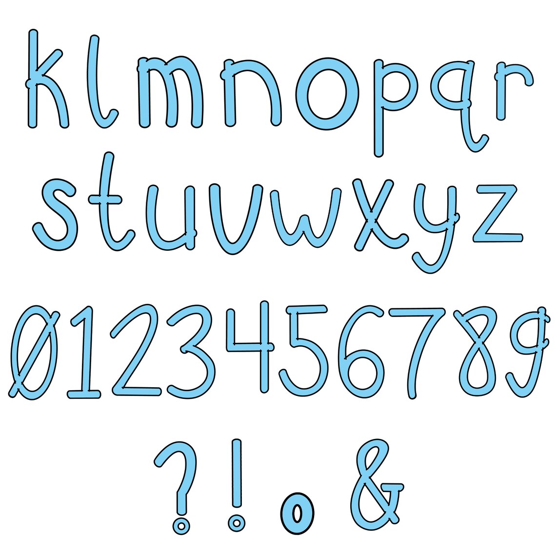 Bubble PNG Alphabet: Doodle Font Clipart, Pastel Colors (digital ...