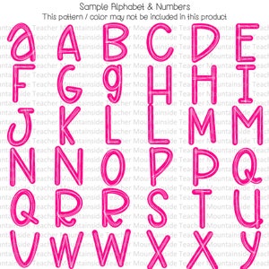 Scribble Bright Neon Colors Doodle Letters PNG Bundle Doodle ...