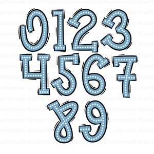 Dotted Doodle Alphabet PNG Sublimation Alpha Design Uppercase and ...
