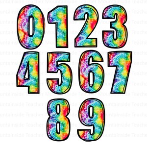 Bright Tie Dye Alphabets, Bright Colors, Doodle Letters, Hand Drawn ...