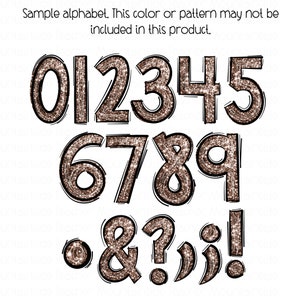 Glitter Doodle Alphabet PNG Doodle Sublimation Alpha Set Design PNG ...