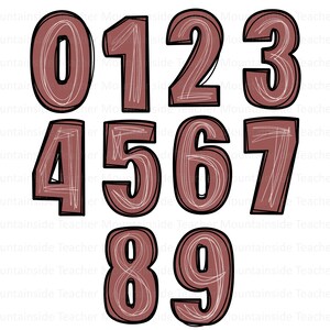 Scribble Alphabets, Boho Colors, Doodle Letters, Hand Drawn Alphabet ...