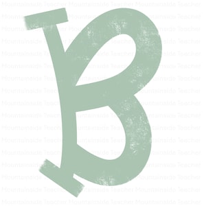 Distressed Letters, Boho Doodle Alphabet, PNG Bundle, Doodle ...