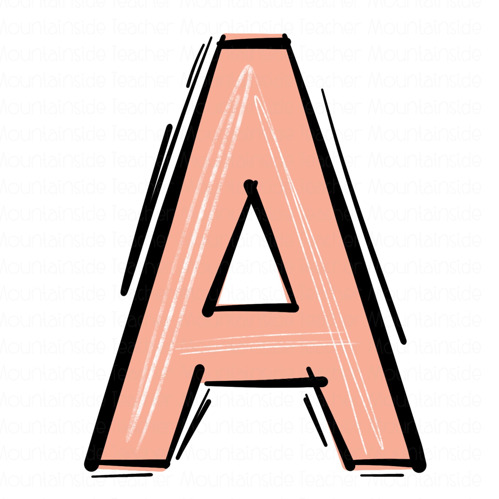 Scribble Letters, Boho Doodle Alphabet, PNG Bundle, Doodle Sublimation ...