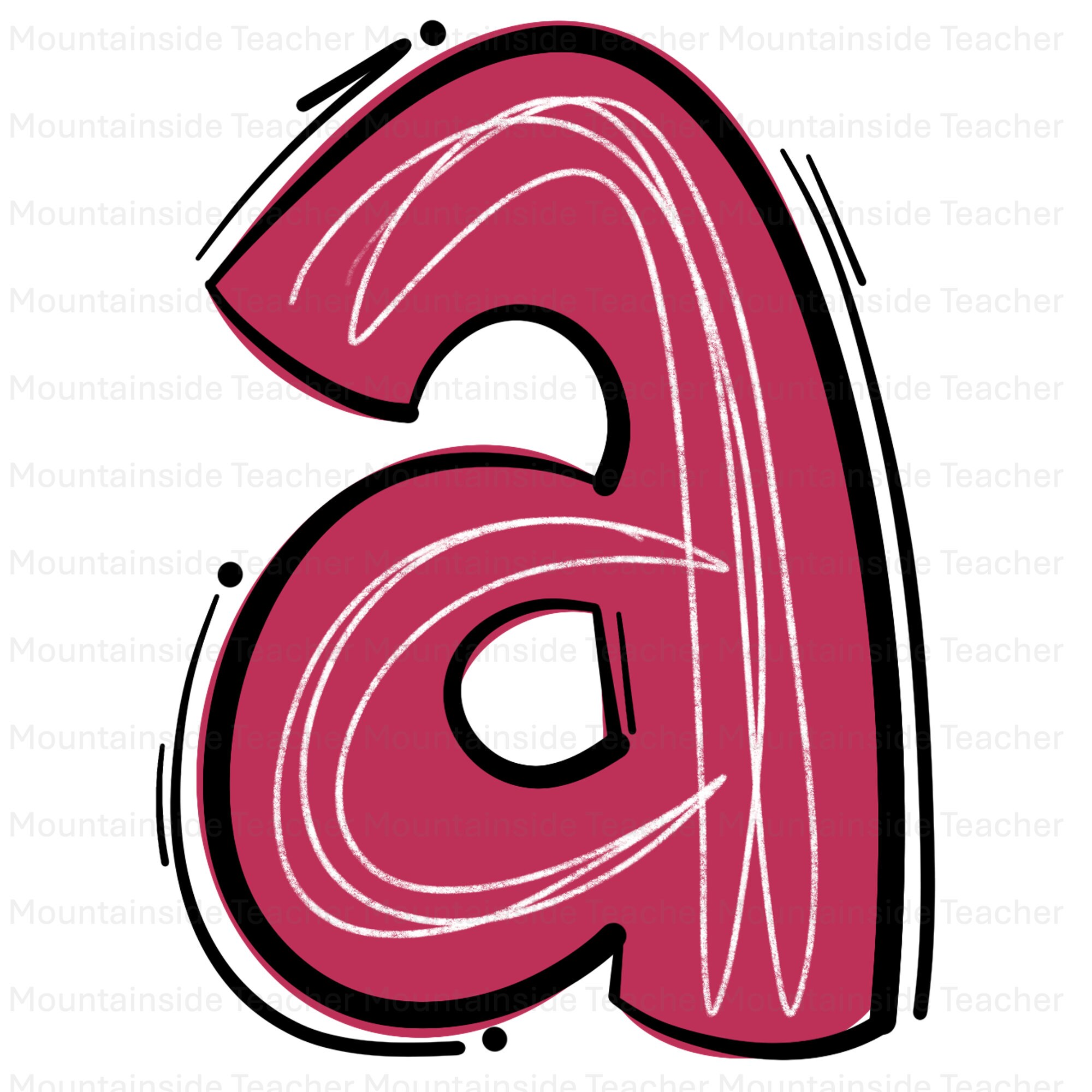 Dusk Doodle Alphabet: Scribble PNG Font (digital Download) - Etsy