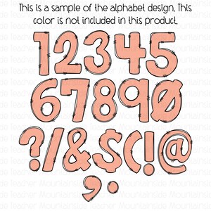 Double Outline Alphabet, Halloween Alphabet PNG, Gothic Letters, Doodle ...