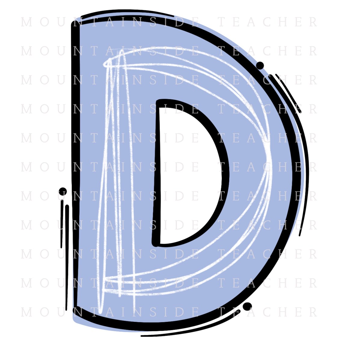 Scribble Letters, Pastel Doodle Alphabet, PNG Bundle, Doodle ...