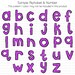 Scribble Letters, Shades of Turquoise Alphabet, PNG Bundle, Doodle ...