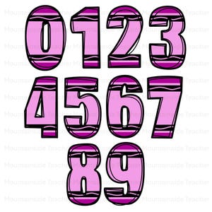 Crayon Doodle Alphabet PNG: Back to School Letters & Numbers (digital ...
