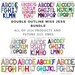Scribble Letters, Bright Doodle Alphabet, PNG Bundle, Doodle ...