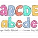 Crayon Doodle Alphabet PNG Bundle: Summer Colors (digital Download) - Etsy