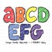 Crayon Doodle Alphabet PNG Bundle: Rainbow Font (digital Download) - Etsy