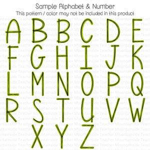 Colorful Scribble Doodle Letters Alphabet PNG Bundle Doodle Sublimation ...