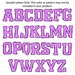 Varsity Letter Alphabet, Bright Colors PNG, Doodle Letters, Hand Drawn ...