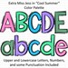 Scribble Letters, Colorful Doodle Alphabet, PNG Bundle, Doodle ...
