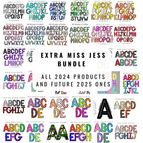 Scribble Letters, Doodle Alphabet Bundle, PNG Bundle, Doodle ...