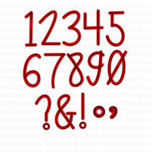 Colorful Scribble Doodle Bundle Alphabet PNG Bundle Doodle Sublimation ...