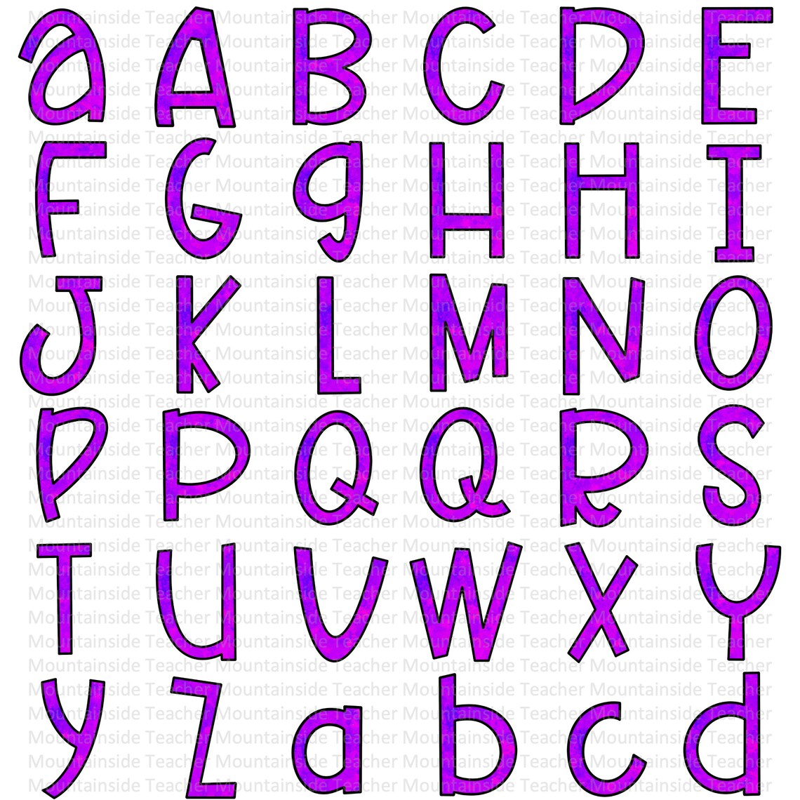 Paint Splatter Colorful Alphabet Letter Set Alpha Pack Font - Etsy