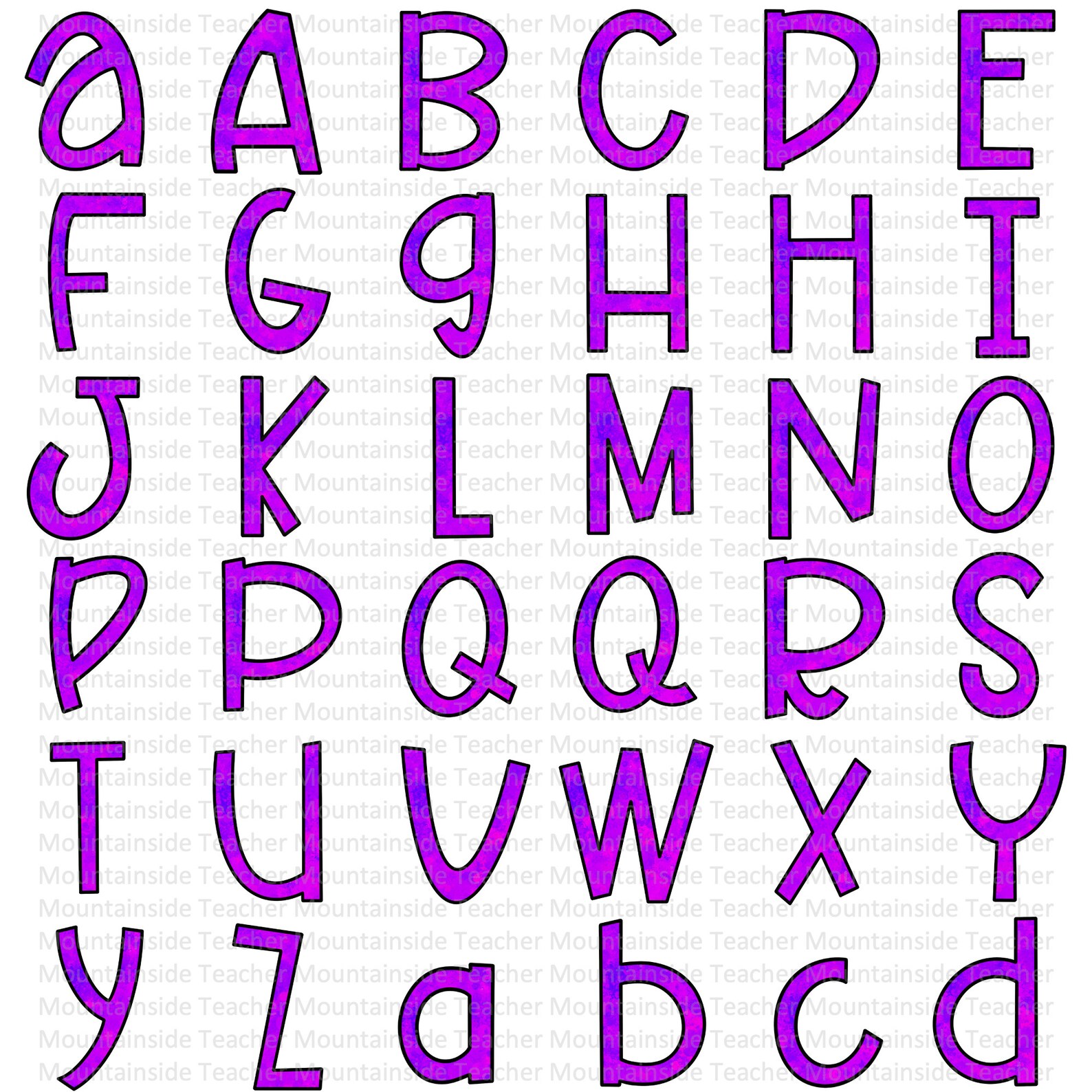 Paint Splatter Colorful Alphabet Letter Set Alpha Pack Font - Etsy