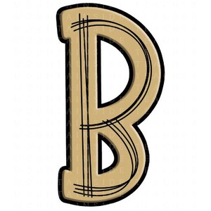 Blunt Edge Scribble Doodle Letters Boho Colors PNG Bundle Alphabet ...