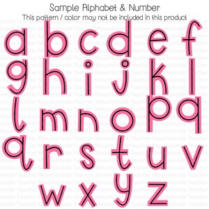 Block Letters, Doodle Alphabet, PNG Bundle, Doodle Sublimation, Alpha ...