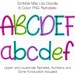 Glitter Doodle Alphabet PNG Doodle Sublimation Alpha Set Design PNG ...