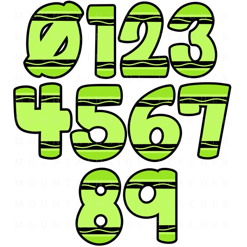 Crayon Letter PNG Bundle: Back to School Doodle Font (digital Download ...