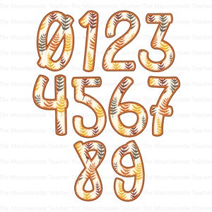 Fall Doodle Alphabet: PNG Clipart, Leaf Letters (digital Download) - Etsy