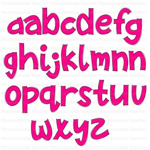 Doodle Alphabet PNG Bundle, Bright Block Letters (digital Download) - Etsy