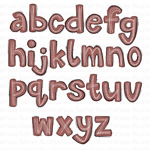 Scribble Letters, Boho Doodle Alphabet, PNG Bundle, Doodle Sublimation ...