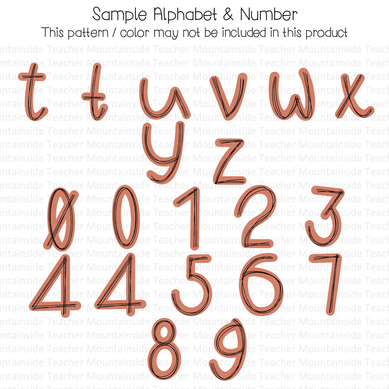 Scribble Letters, Boho Doodle Alphabet, PNG Bundle, Doodle Sublimation ...