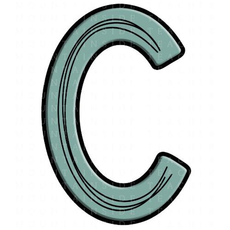 Blunt Edge Scribble Doodle Letters Boho Colors PNG Bundle Alphabet ...