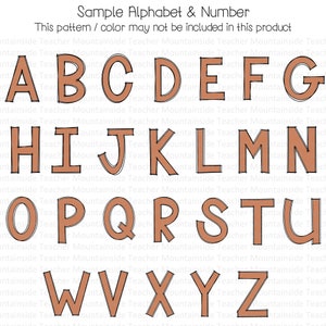 Double Outline Doodle Letters PNG Bundle Doodle Sublimation Alpha Set ...