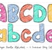 Crayon Doodle Alphabet PNG Bundle: Summer Colors (digital Download) - Etsy
