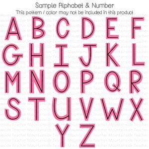 Block Letters, Doodle Alphabet, PNG Bundle, Doodle Sublimation, Alpha ...