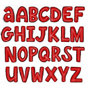 Scribble Letters, Crayola Colored Alphabet, PNG, Doodle Sublimation ...