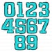Turquoise Varsity Scribble Letters: PNG Alphabet Bundle (digital ...