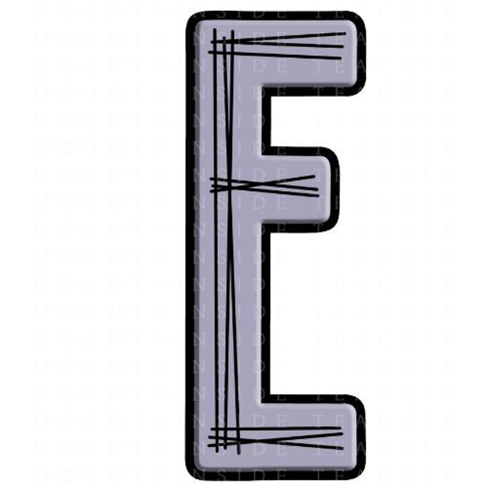 Blunt Edge Scribble Doodle Letters Boho Colors PNG Bundle Alphabet ...