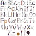 Doodle Alphabet Font Clipart | PNG and TTF Format - Etsy