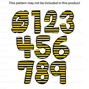 Bee Doodle Alphabet Spring PNG Sublimation Alpha Design Uppercase and ...