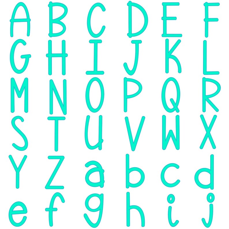 Bubble PNG Alphabet | Digital Download | PNG | Clipart | Doodle Letters ...
