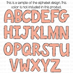 Double Outline Alphabet, Halloween Alphabet PNG, Gothic Letters, Doodle ...