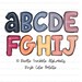Dusk Doodle Alphabet: Scribble PNG Font (digital Download) - Etsy