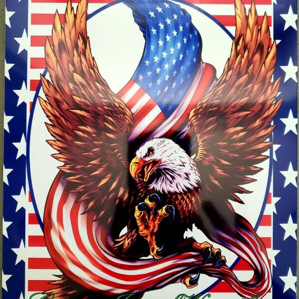American Flag Eagle Wreath - Etsy