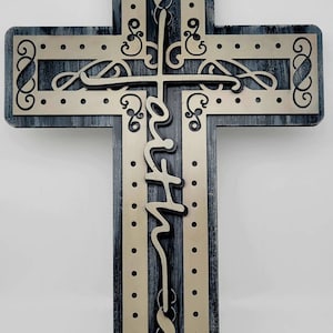Beautiful Laser Cut Wood Faith Cross Wood Cross Cross With - Etsy
