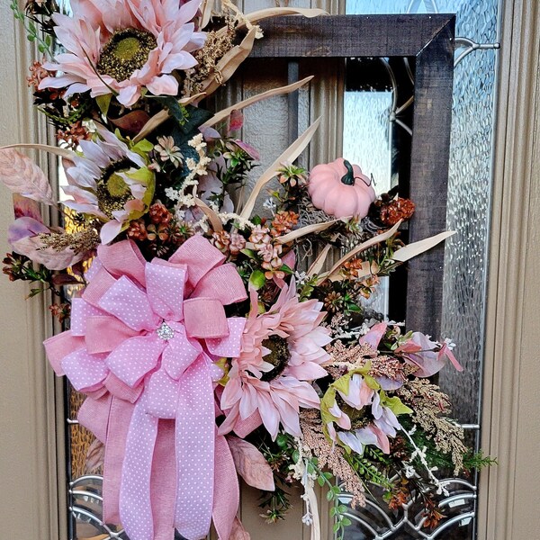 Window Frame With Wreath - Etsy