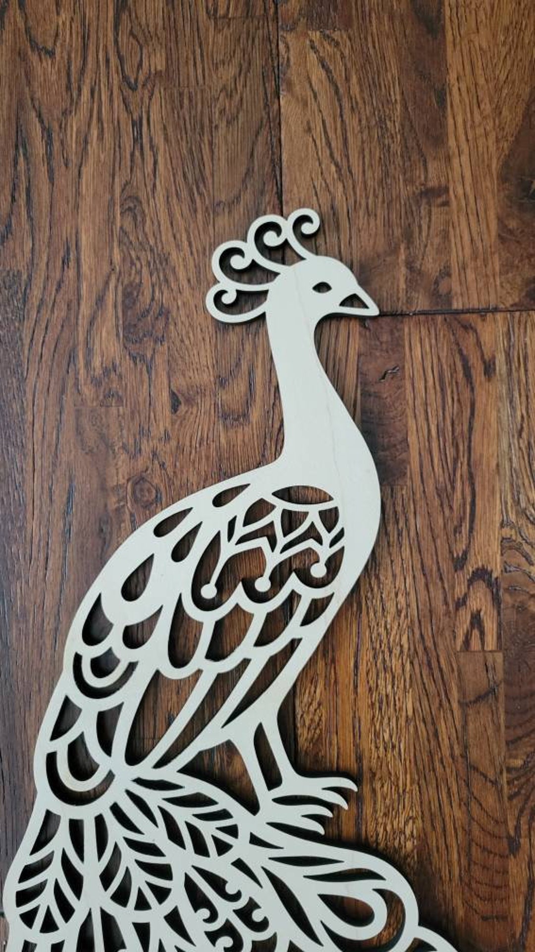 Laser Cut Wood Peacock Laser Cut Peacock Unfinished Wood - Etsy
