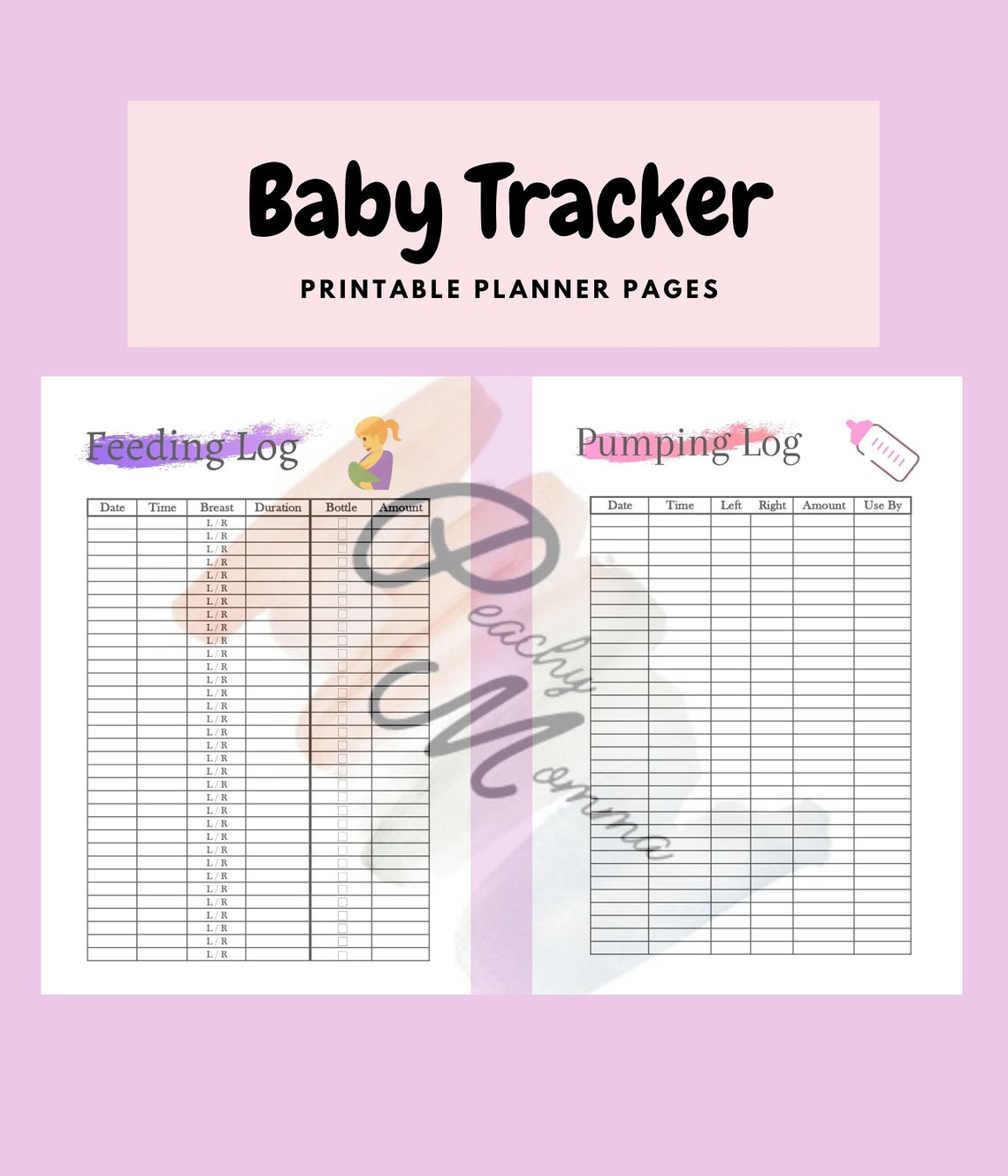 Baby Tracker Printables - Etsy